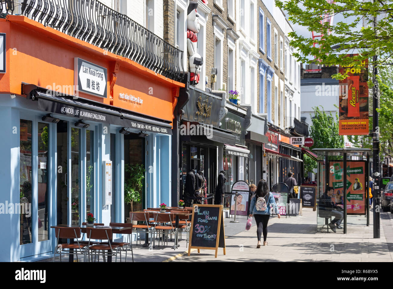 Chalk Farm Road, Camden Town, London Borough of Camden, Greater London ...