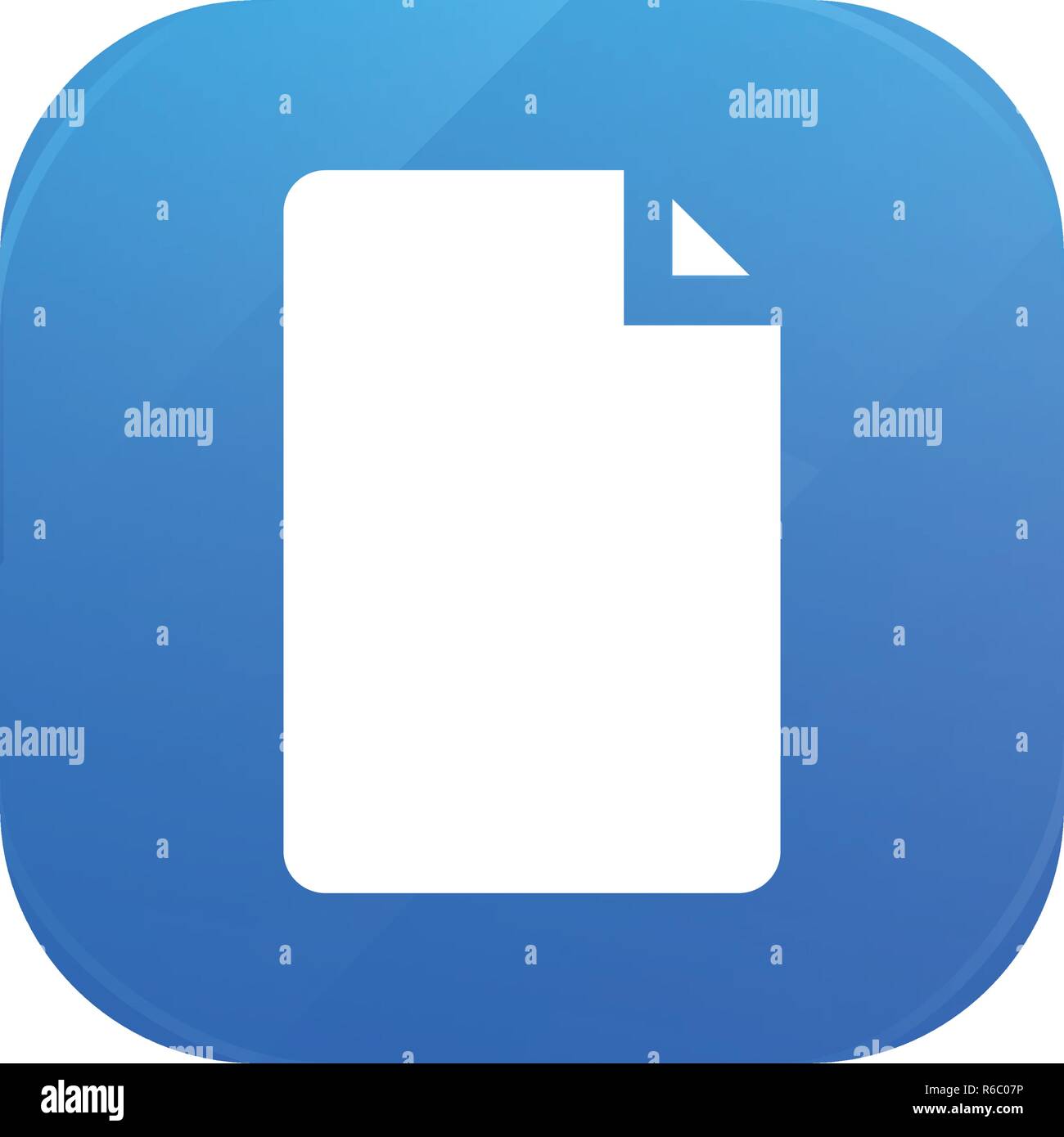 Document flat icon, office glossy icon isolated on white background ...