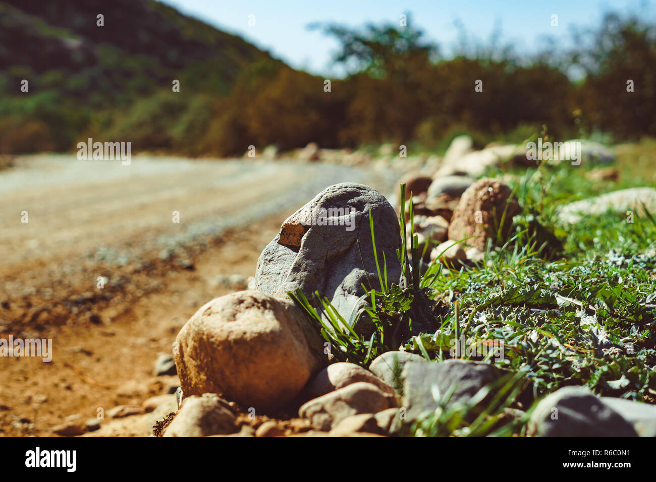 Boulder rock formation on road hi-res stock photography and images - Alamy
