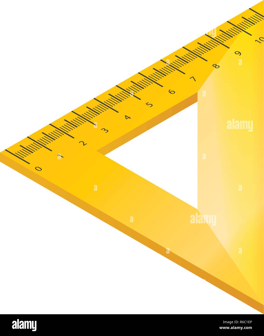 Wood triangle ruler icon, isometric style Stock Vector Image & Art - Alamy