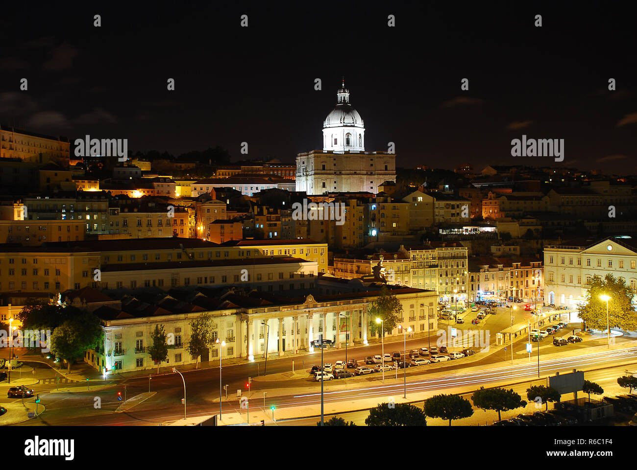 Lisbon streets night hi-res stock photography and images - Alamy