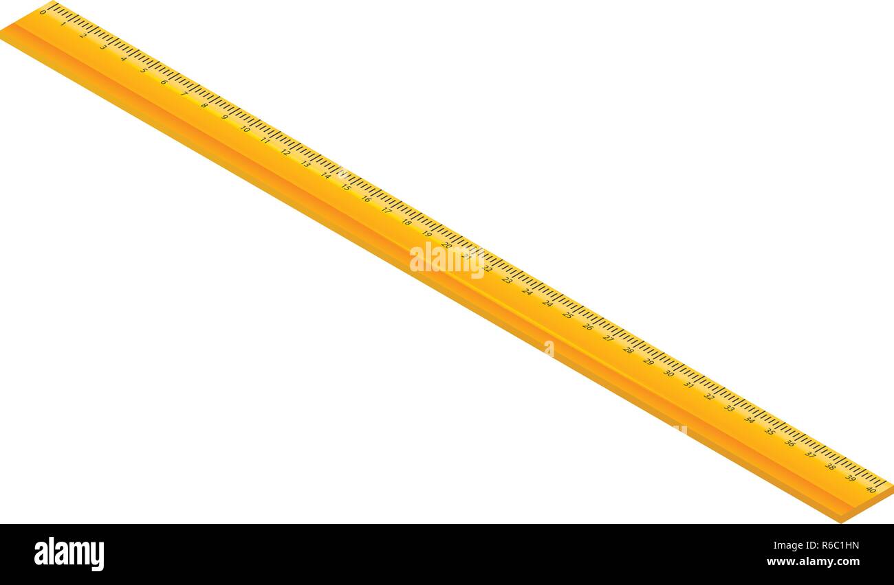 Wooden ruler inches Stock Vector Images - Alamy