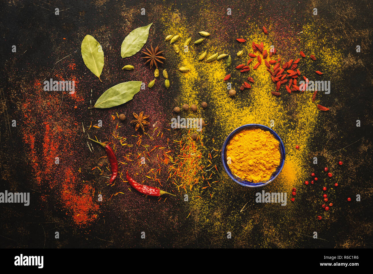 Turmeric cardamom hi-res stock photography and images - Alamy
