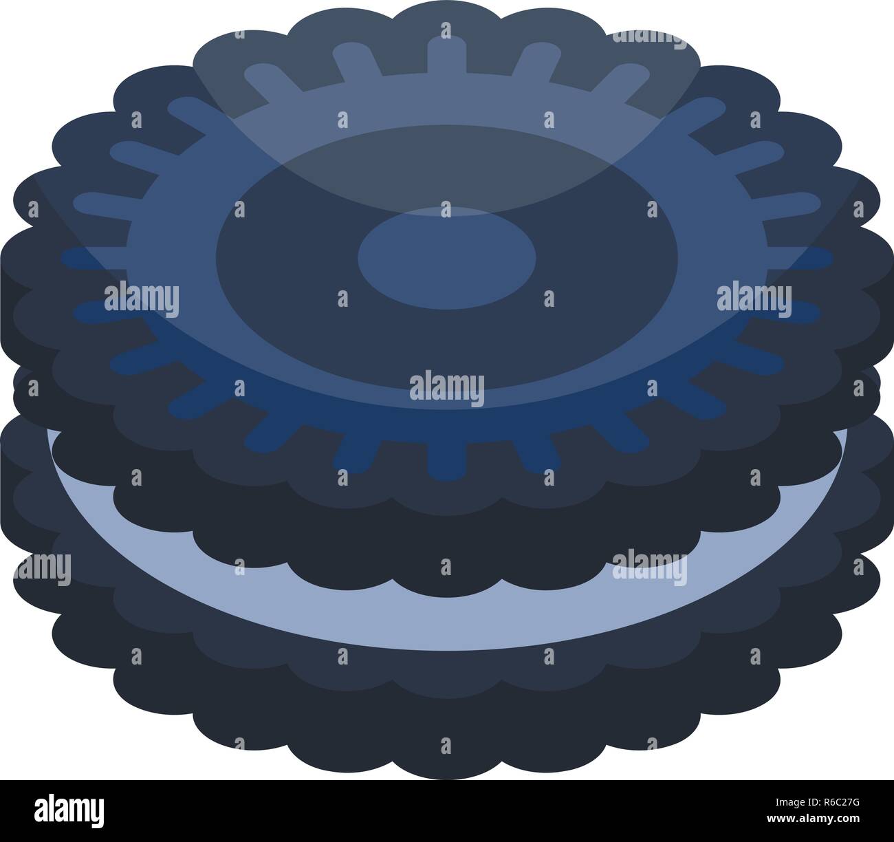 Oreo sandwich cookie Stock Vector Images - Alamy
