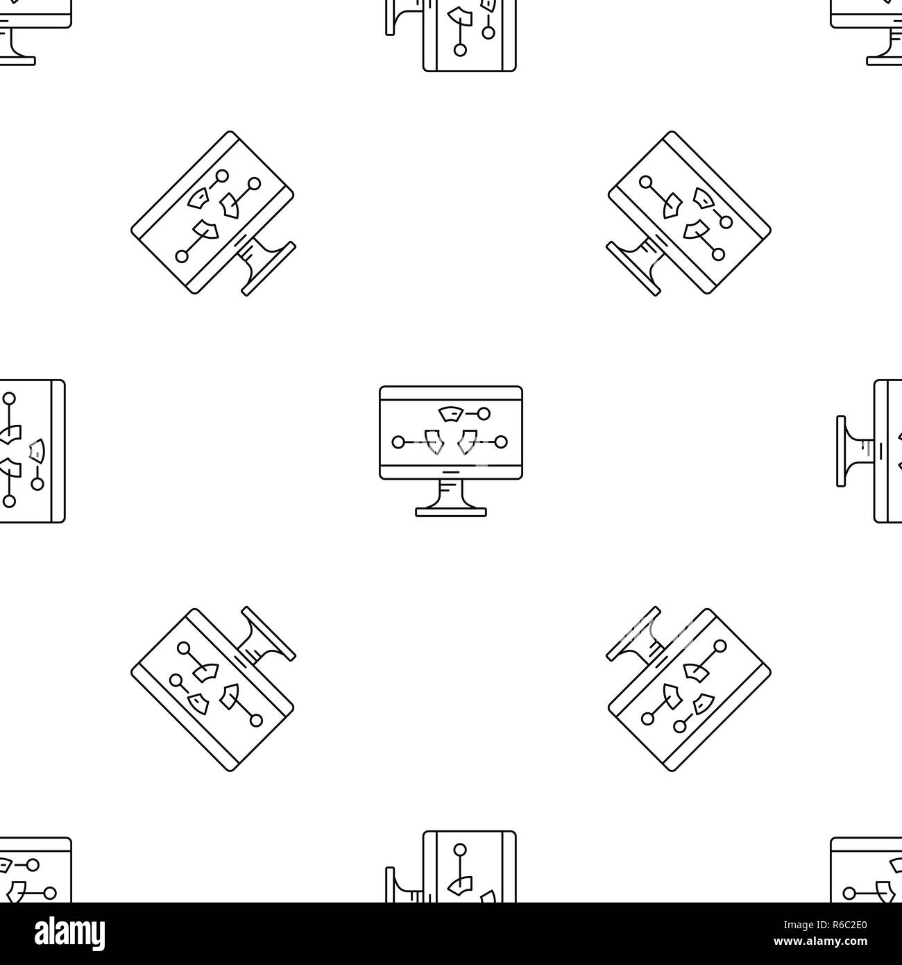 Diagram monitor pattern seamless hi-res stock photography and images ...