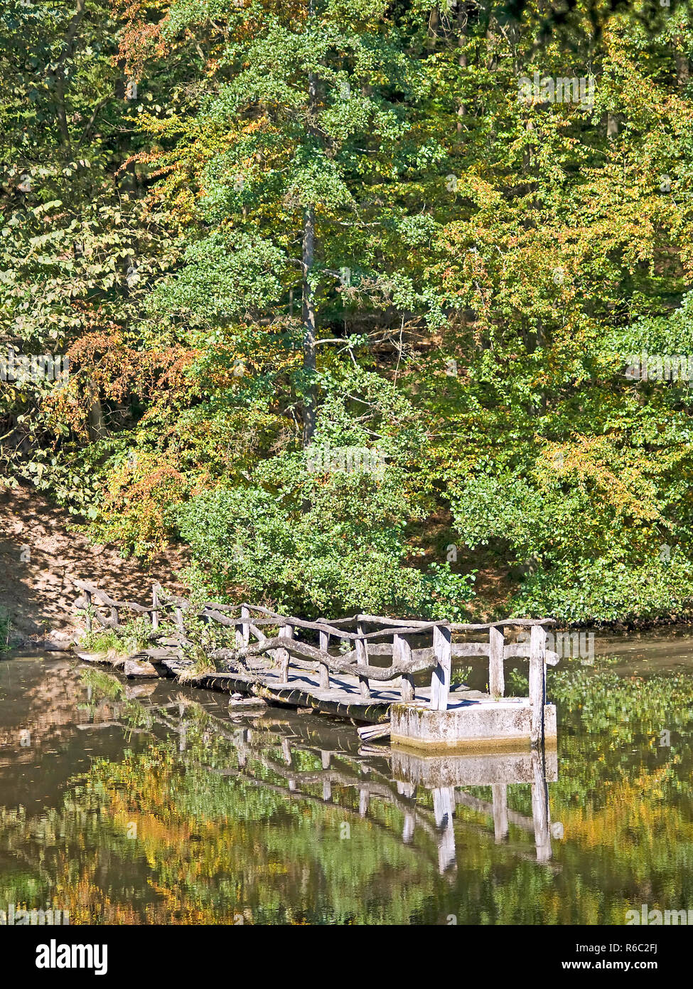 A Lake In Afternoon Light Stock Photo - Alamy