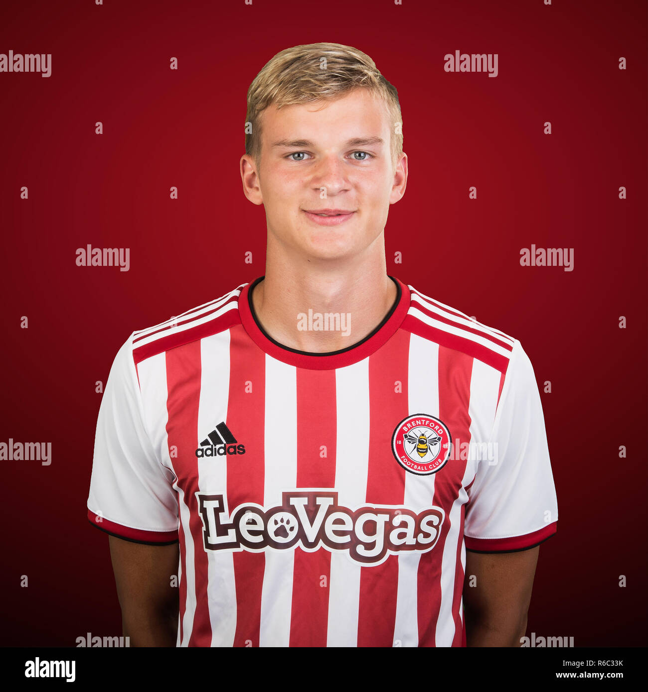 Marcus Forss, Brentford F.C. headshots 2018-19 Stock Photo - Alamy