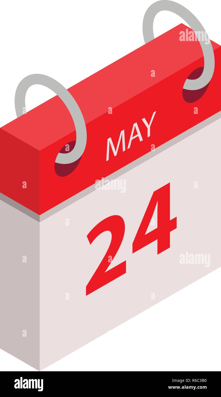 24 may calendar icon hi-res stock photography and images - Alamy