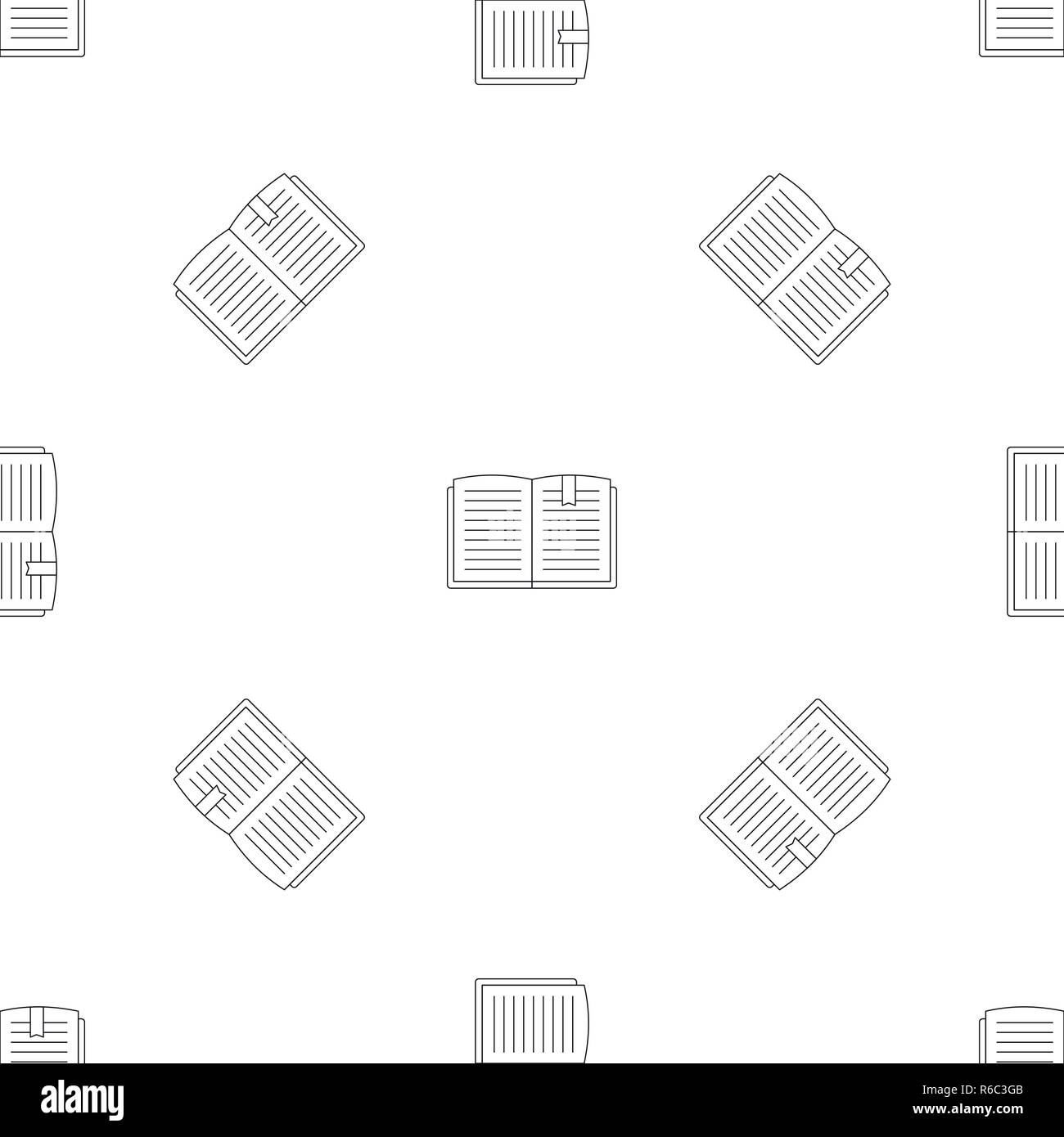 Open book pattern seamless Black and White Stock Photos & Images - Alamy