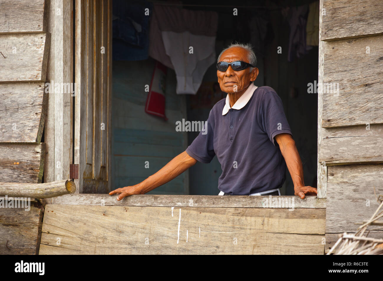 Mtsterious old man in Iquitos,Amazon,Peru Stock Photo - Alamy