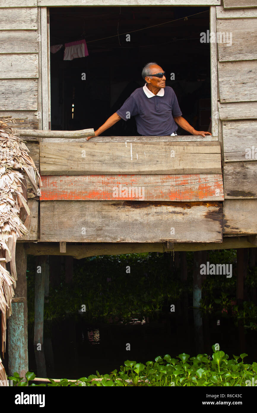 Mtsterious old man in Iquitos,Amazon,Peru Stock Photo - Alamy