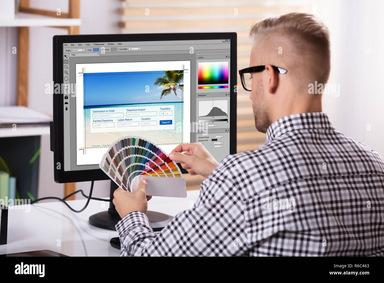 Computer retouch model hi-res stock photography and images - Alamy