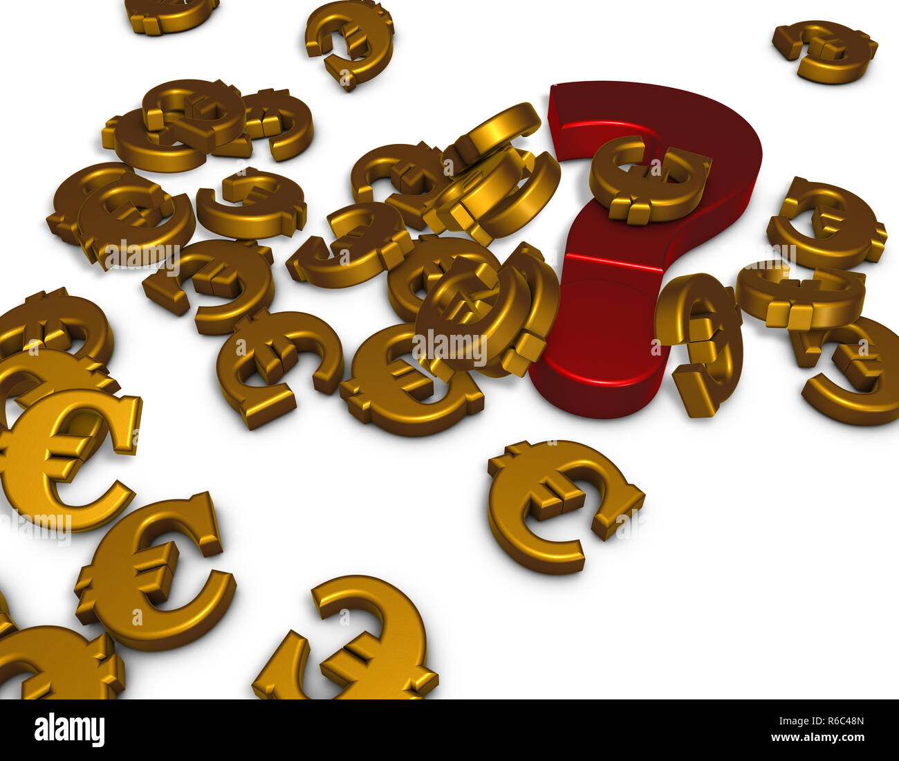 Euro question mark 3d hi-res stock photography and images - Alamy