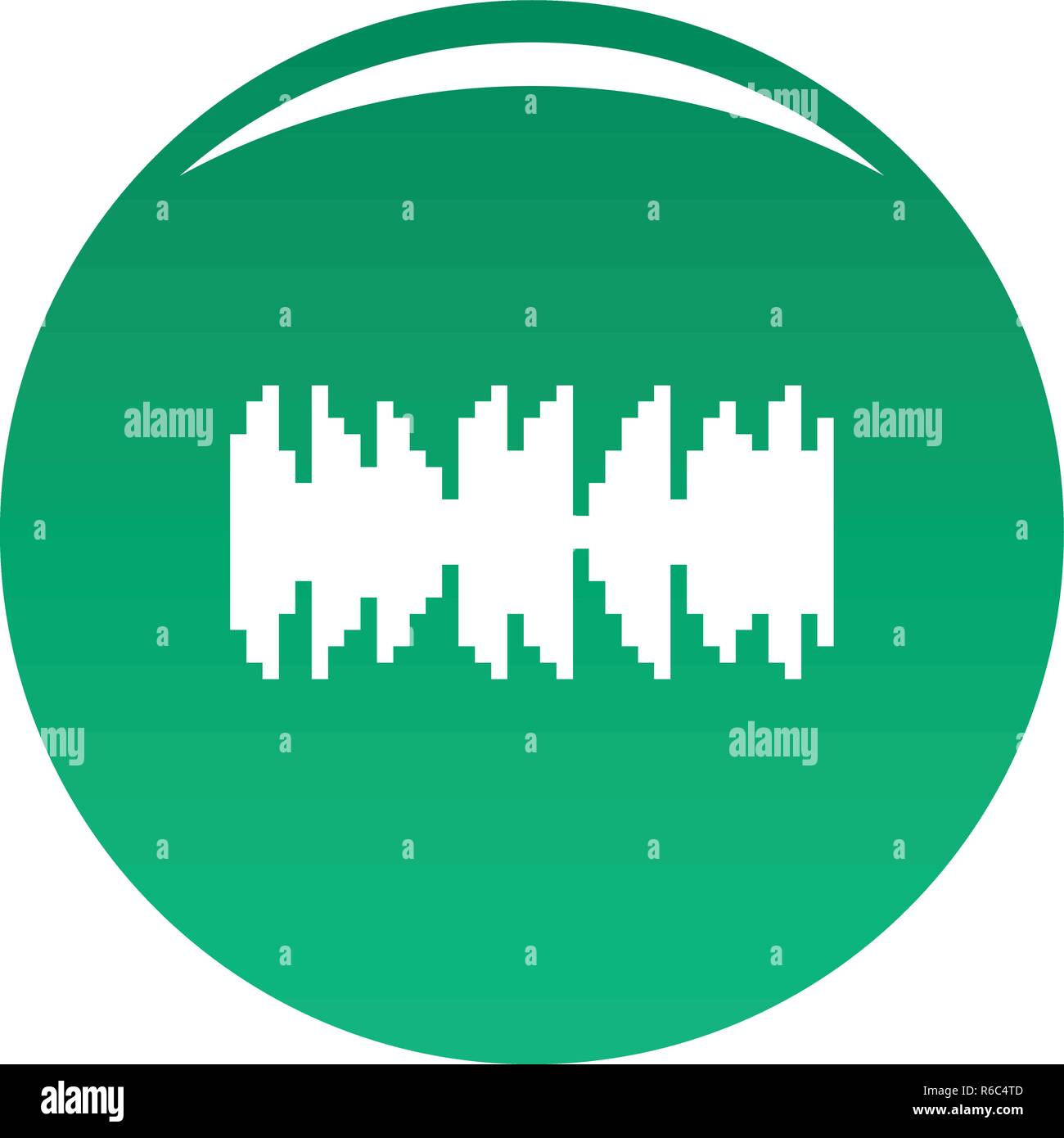 Equalizer beat radio icon. Simple illustration of equalizer beat radio ...