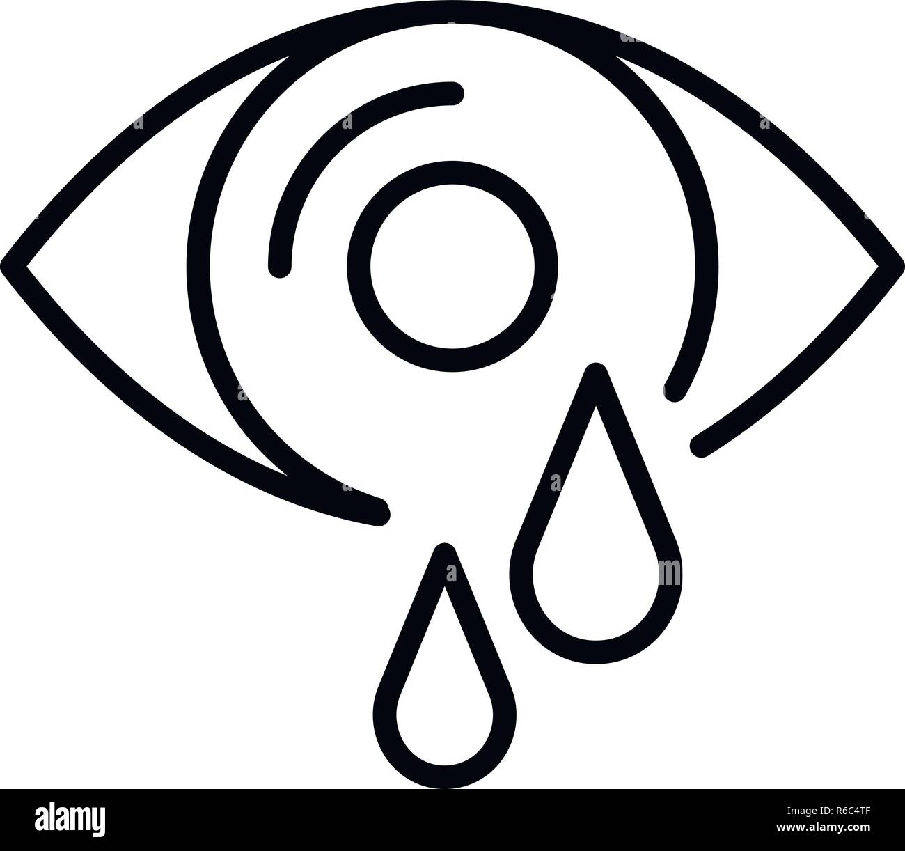 Eye tears icon, outline style Stock Vector Image & Art - Alamy