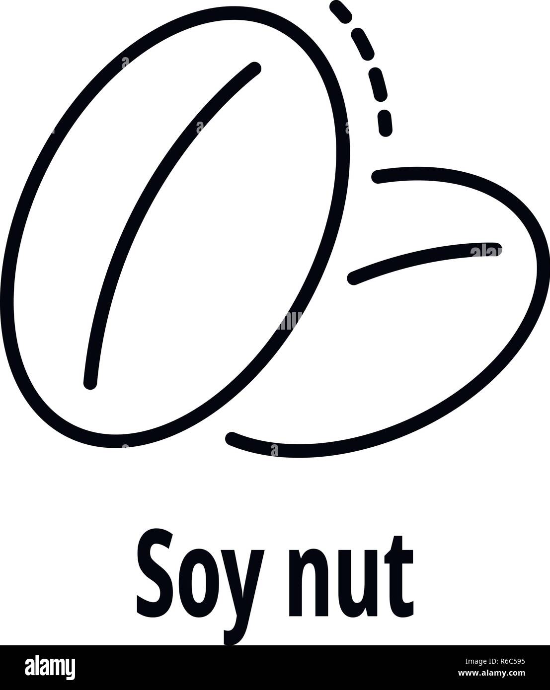 Soy nut icon, outline style Stock Vector Image & Art - Alamy