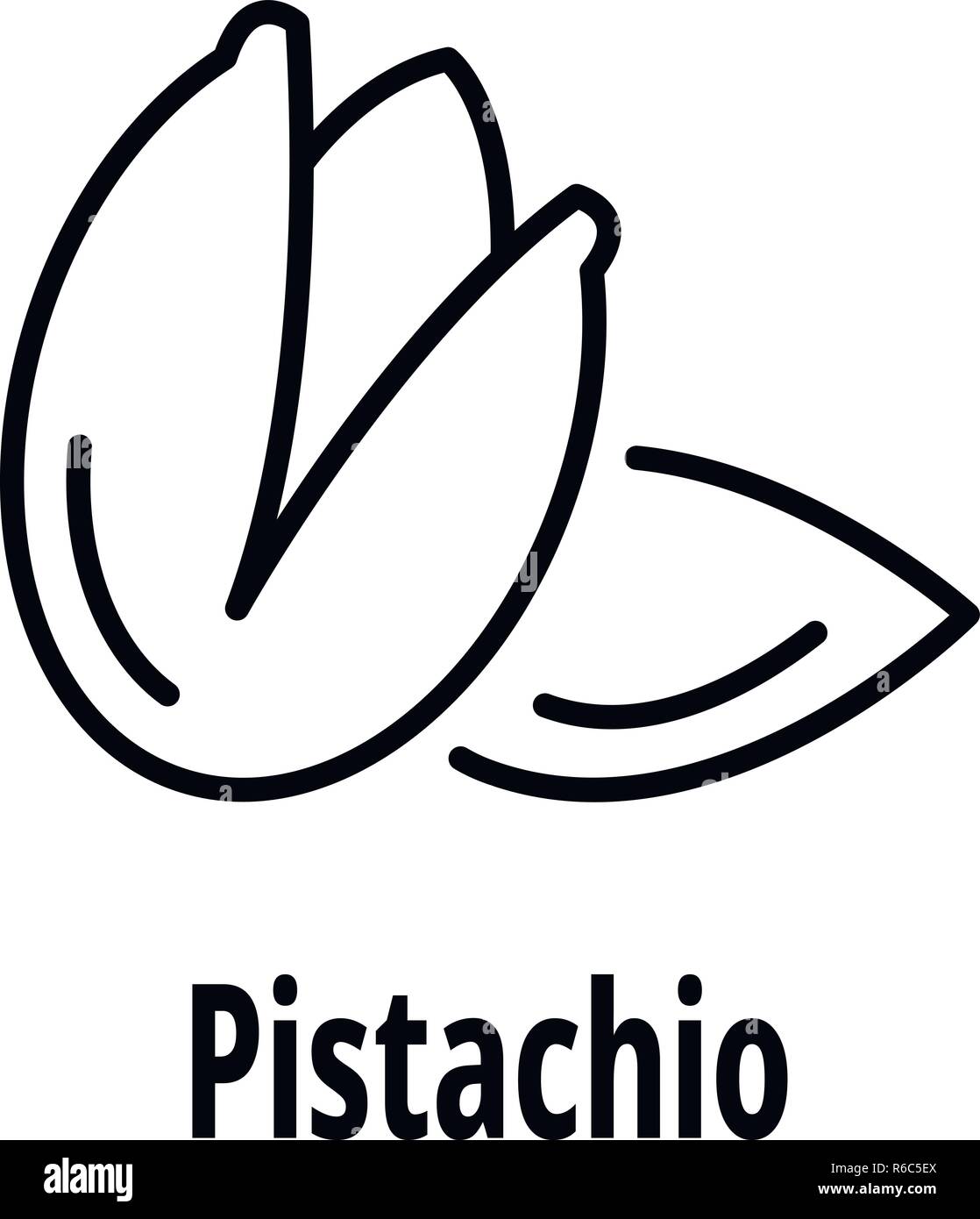 Pistachio icon, outline style Stock Vector Image & Art - Alamy