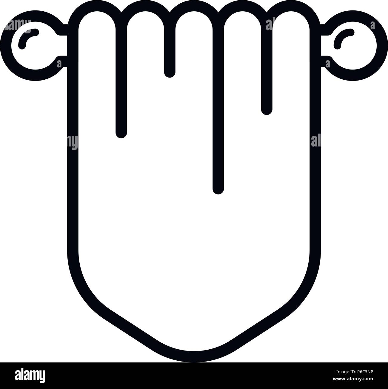 Hand towel icon, outline style Stock Vector Image & Art - Alamy