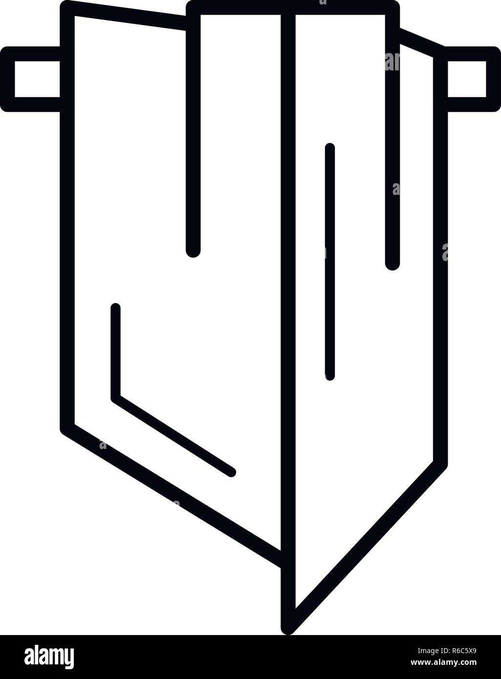 New towel icon outline hi-res stock photography and images - Alamy
