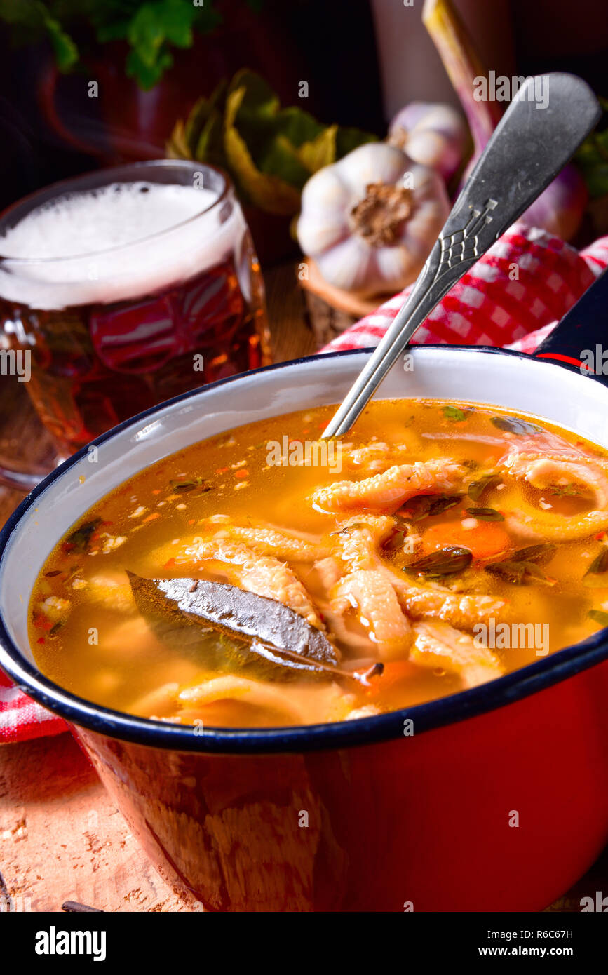 tasty polish flaczki Stock Photo - Alamy