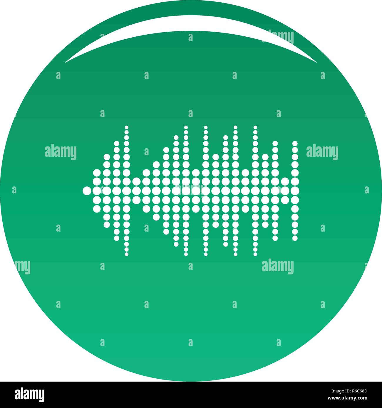 Equalizer effect radio icon. Simple illustration of equalizer effect ...