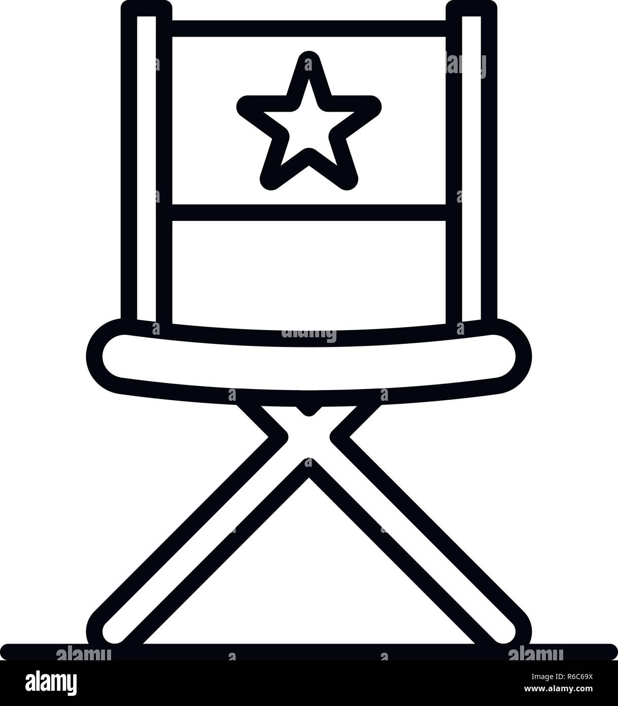 Vblog director chair icon, outline style Stock Vector Image & Art - Alamy