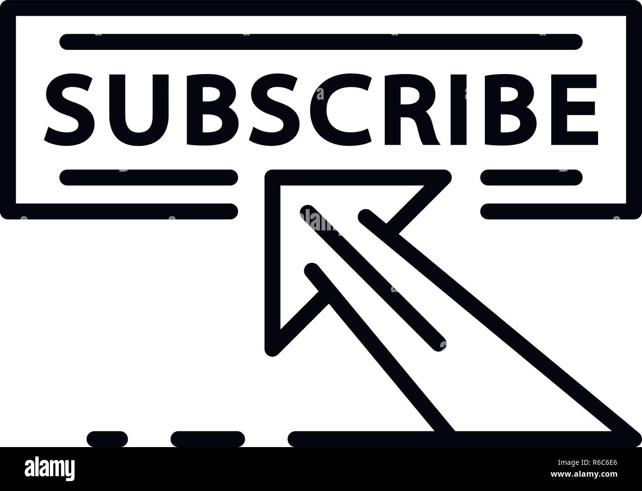 Like dislike icon subscribe button hi-res stock photography and images ...