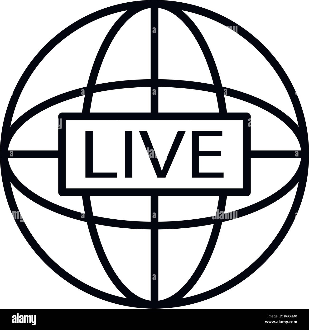 Video blogging thin line Stock Vector Images - Alamy