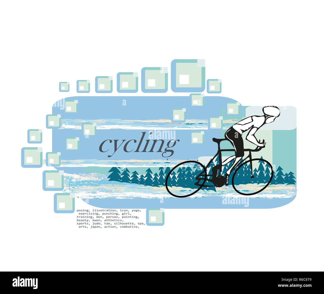 Trick cyclist banner Cut Out Stock Images & Pictures - Alamy