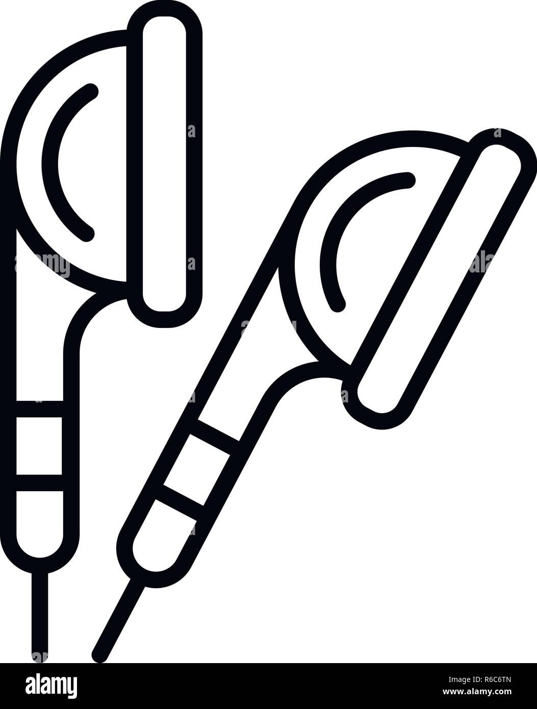 Ear buds icon, outline style Stock Vector Image & Art - Alamy