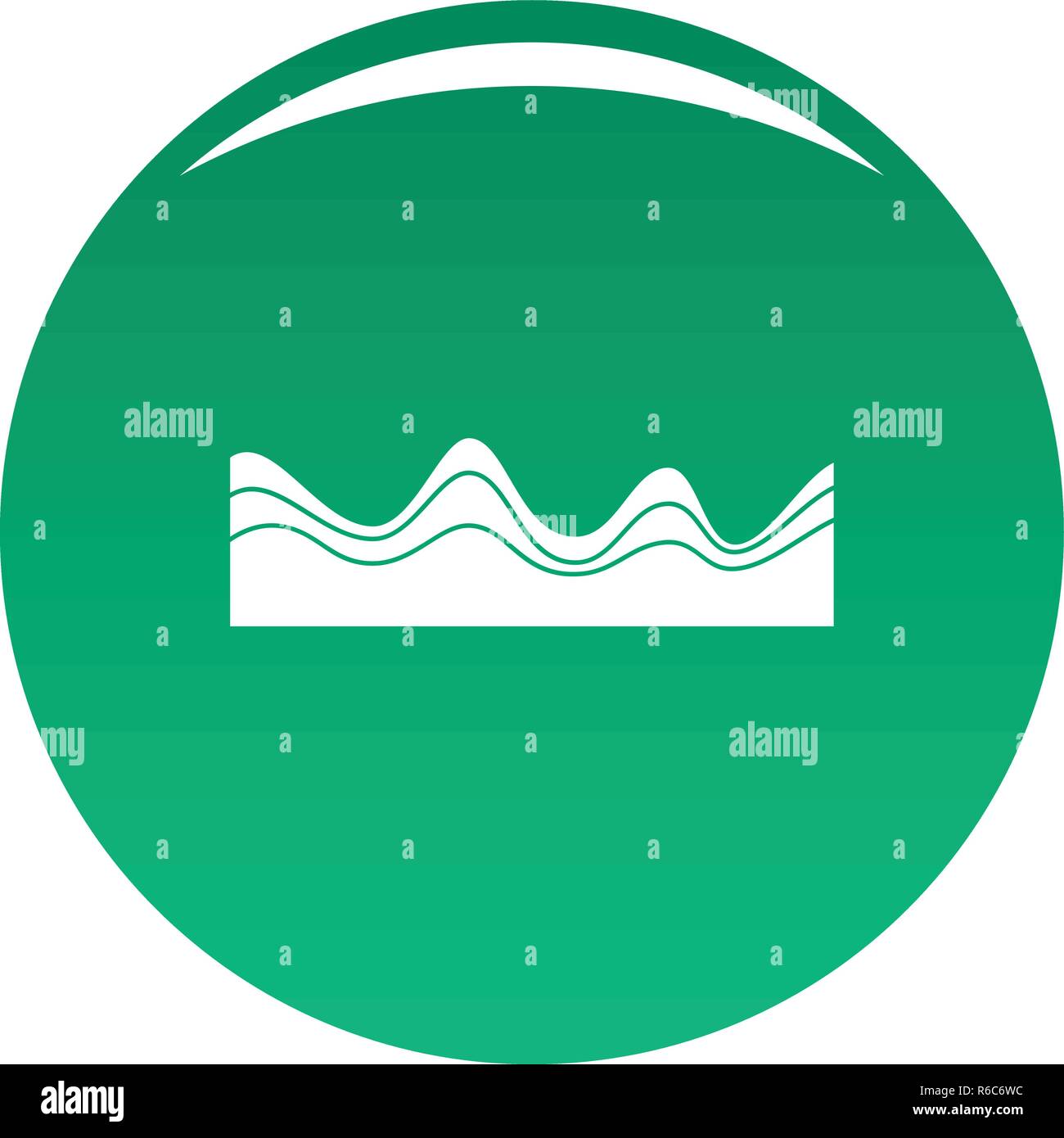 Equalizer sound effect icon. Simple illustration of equalizer sound ...