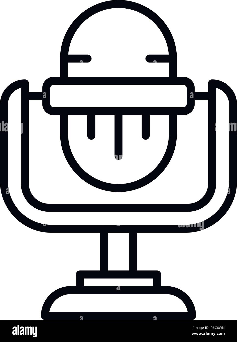 Studio microphone icon, outline style Stock Vector Image & Art - Alamy
