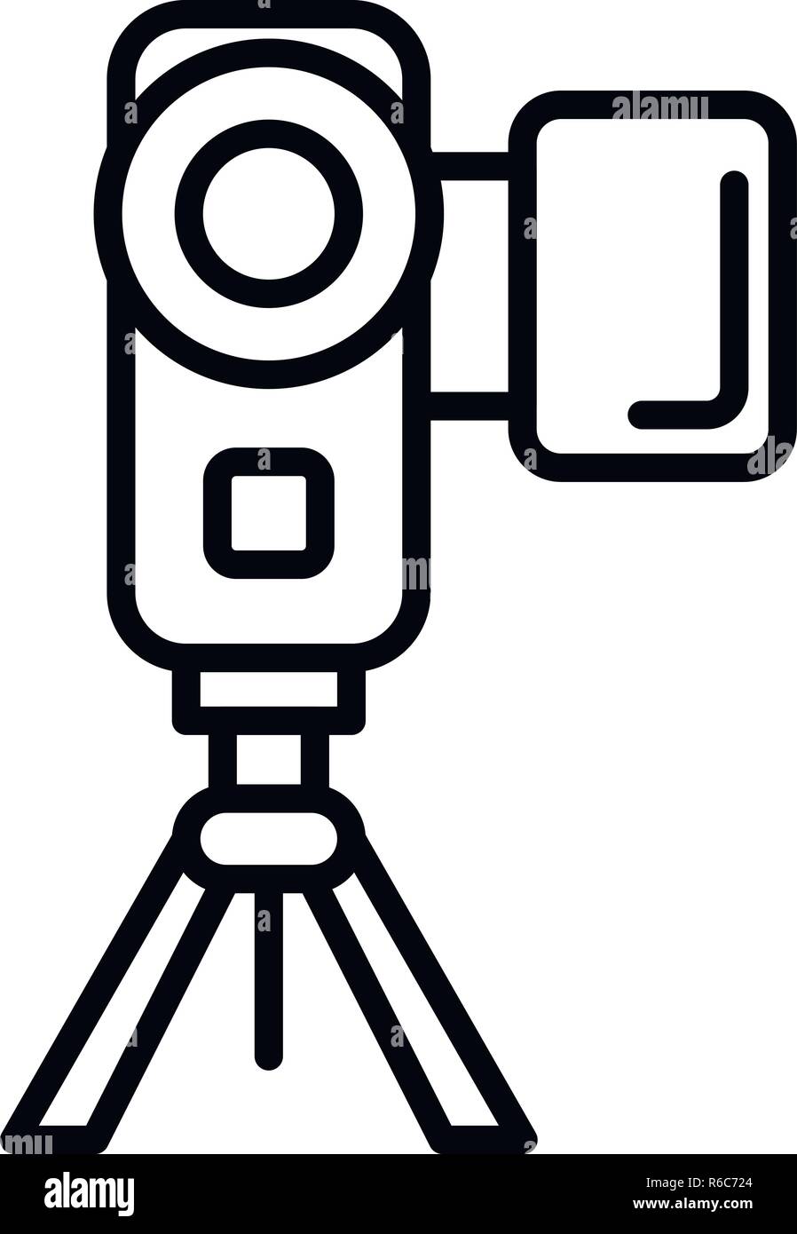 Video camera icon, outline style Stock Vector Image & Art - Alamy