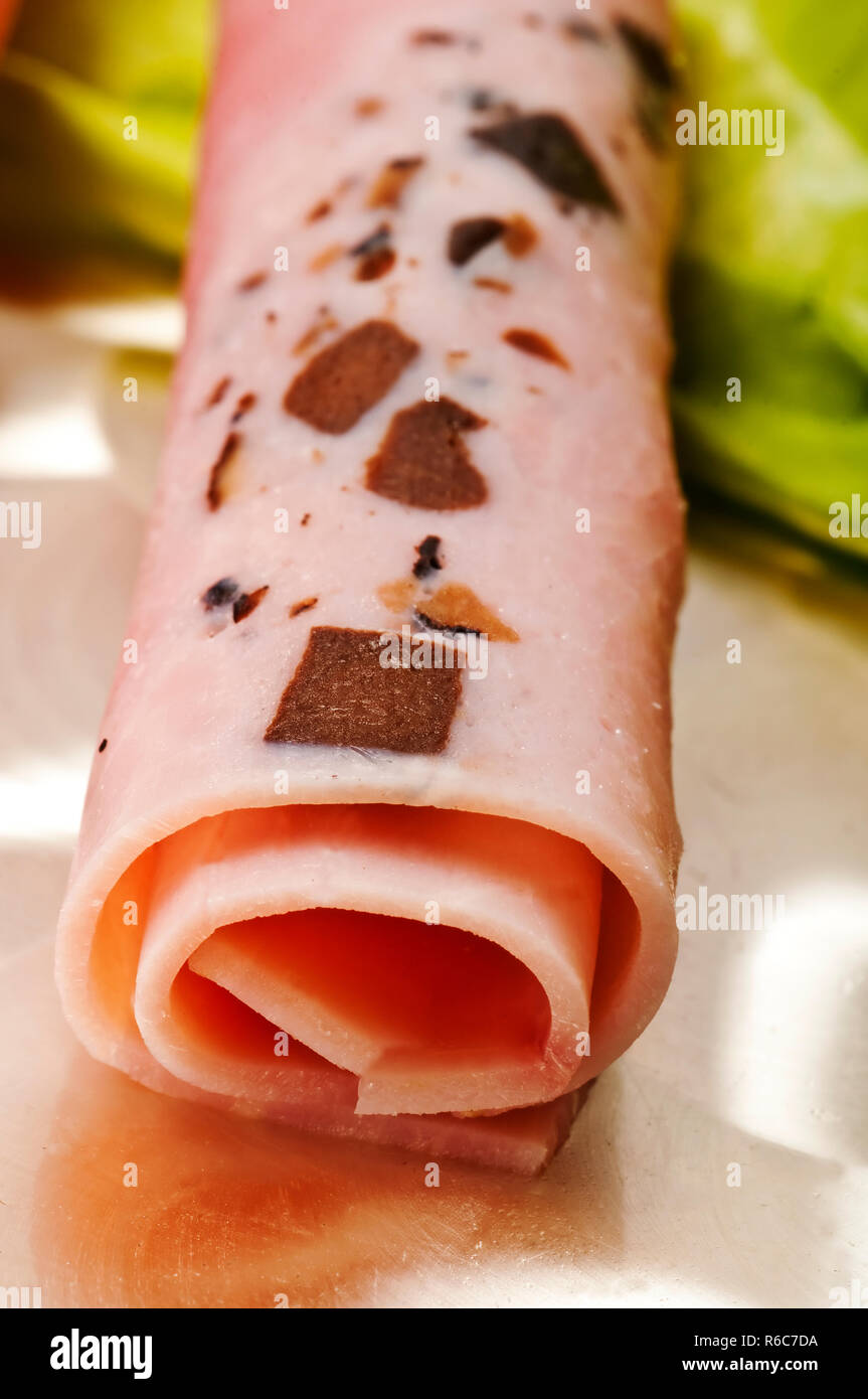 Ham With Truffle Stock Photo - Alamy