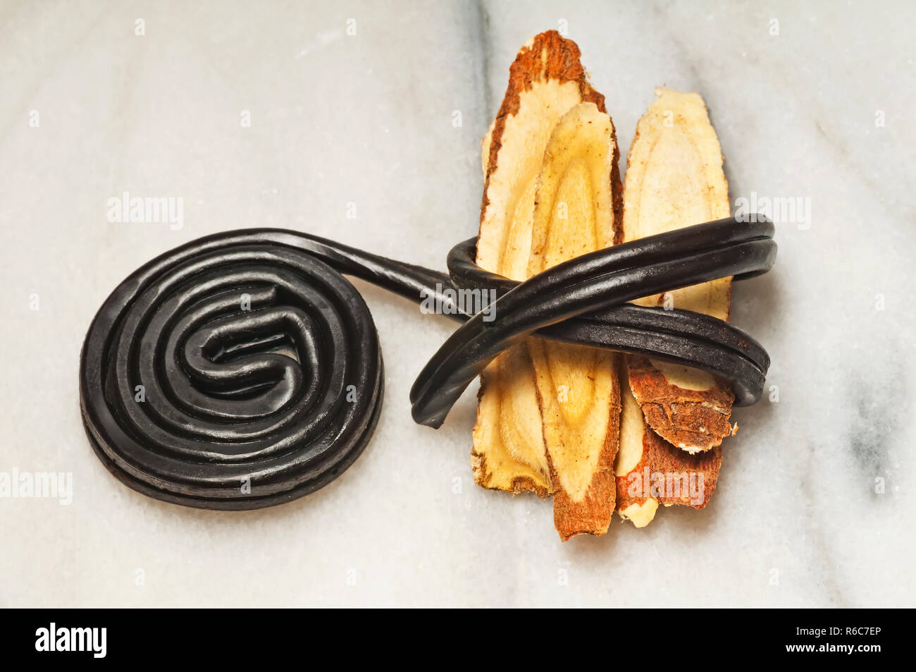 Licorice Raw And Processed Stock Photo - Alamy