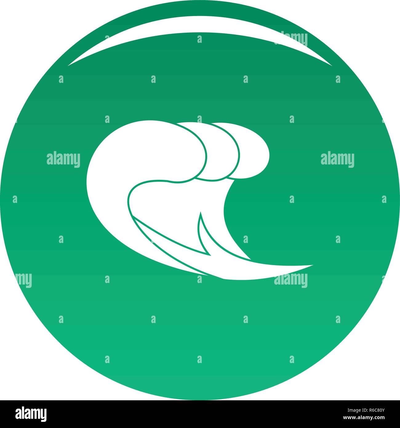 Wave surf icon. Simple illustration of wave surf vector icon for any ...