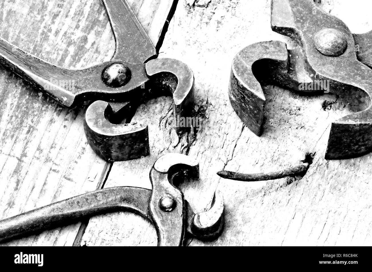 Old pincers Black and White Stock Photos & Images - Alamy