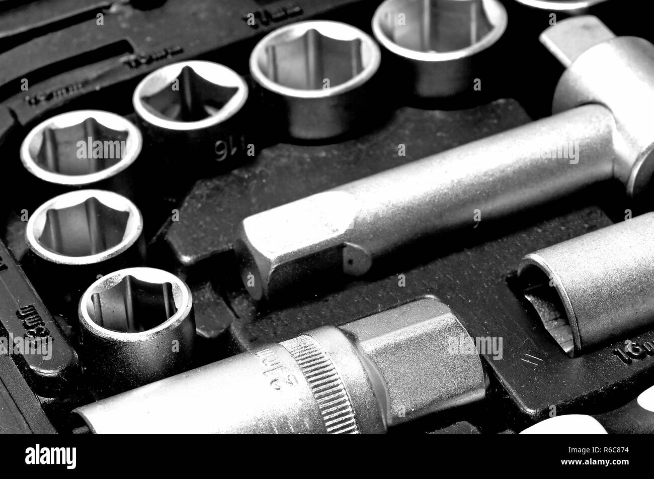 Spanner wrench socket Black and White Stock Photos & Images - Alamy