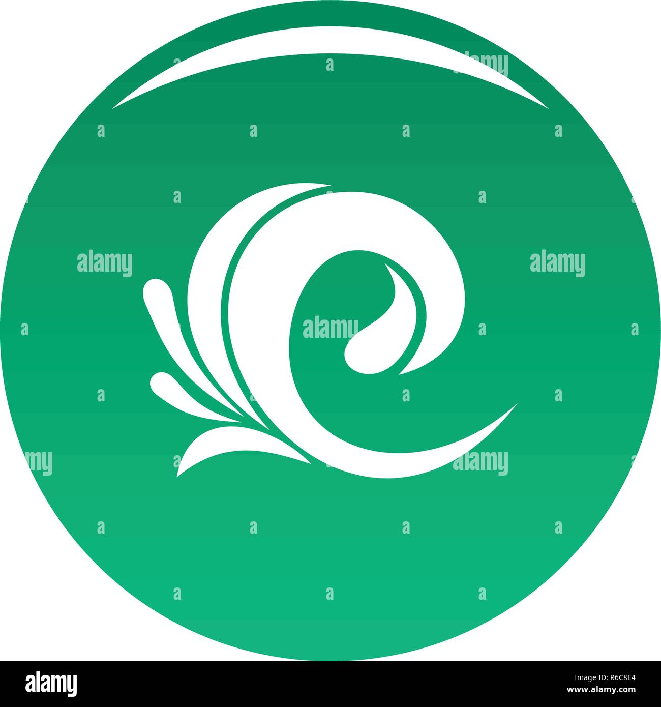 Wave tsunami icon. Simple illustration of wave tsunami vector icon for ...
