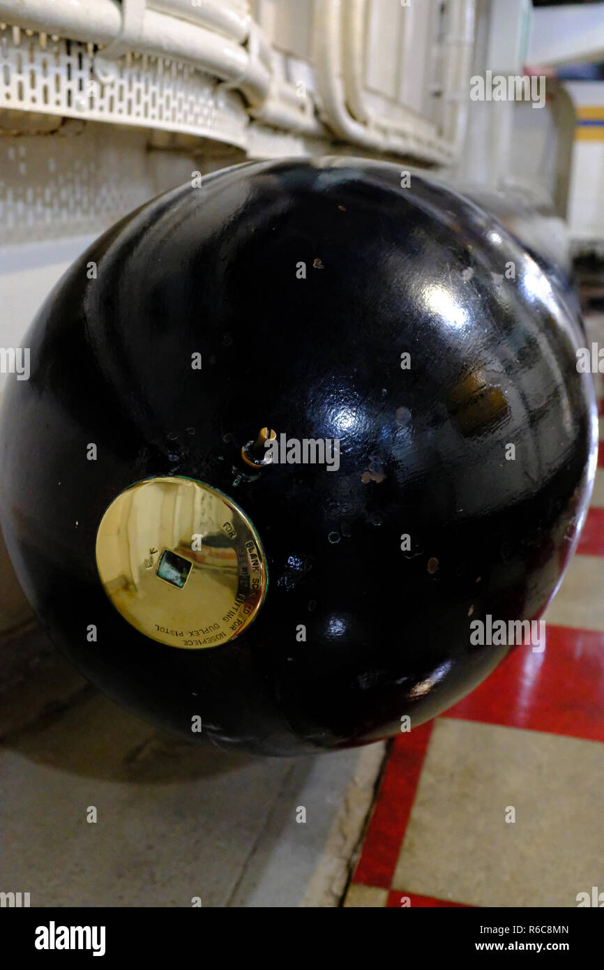21 inch Mark IX Torpedo on HMS Belfast - London UK Stock Photo - Alamy