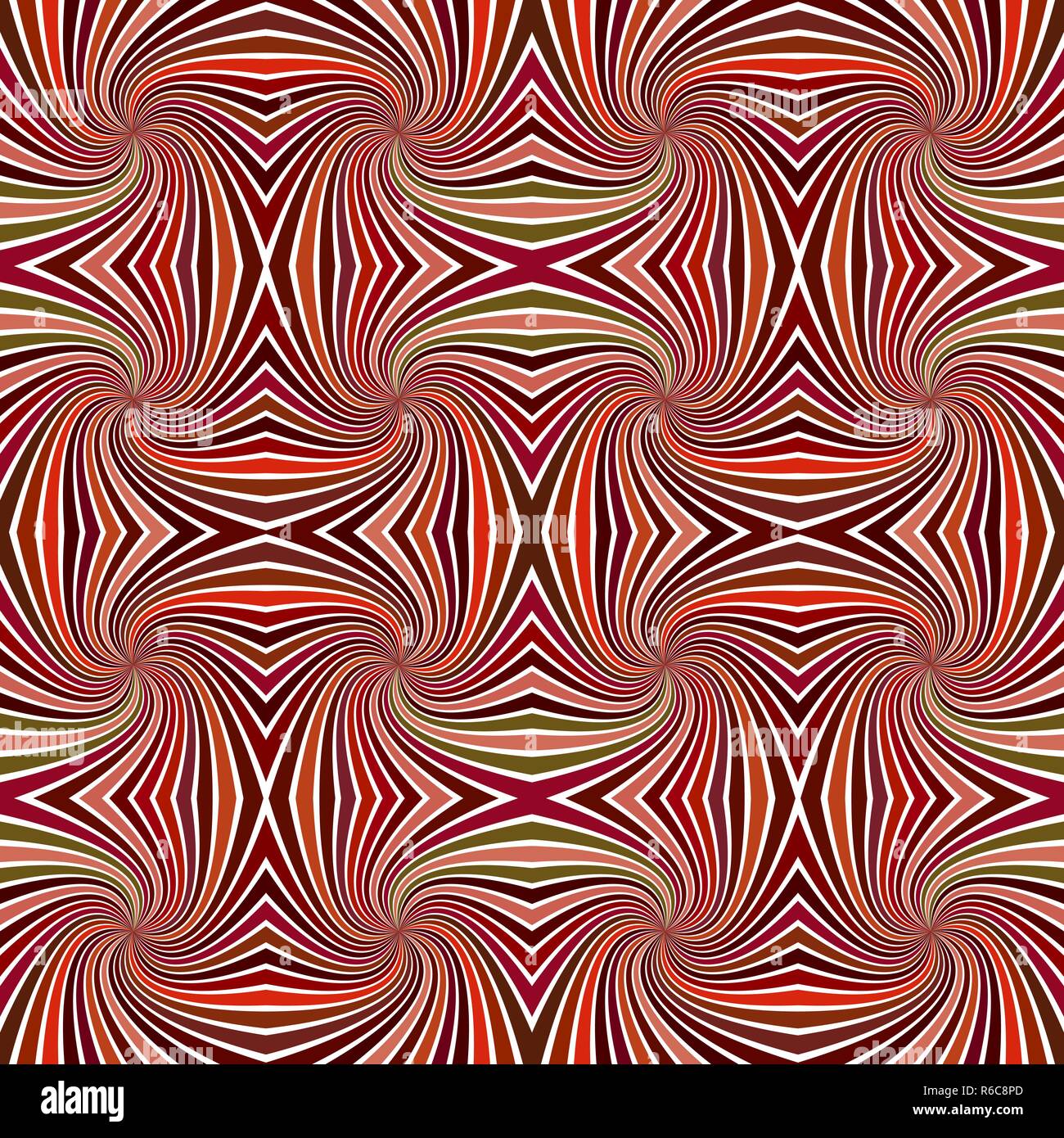 Brown abstract hypnotic seamless striped spiral pattern background design Stock Vector Image ...