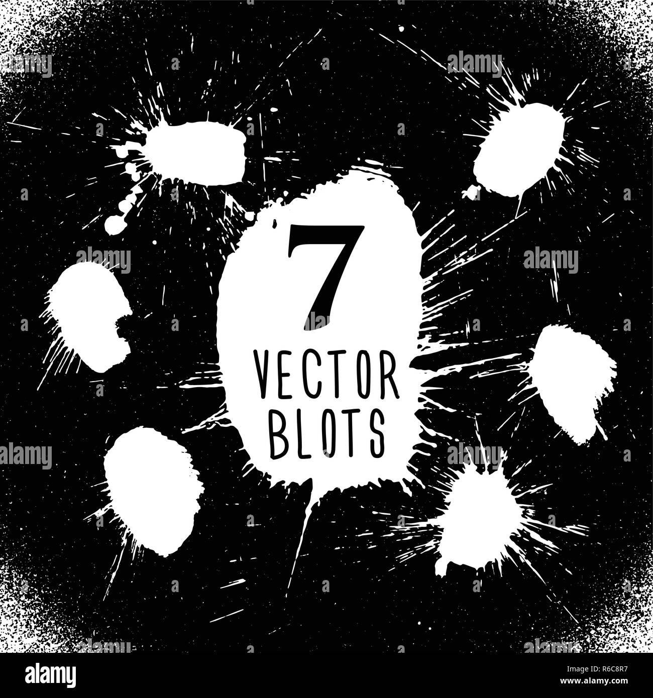 Grunge shapes isolated on white background Stock Vector Image & Art - Alamy