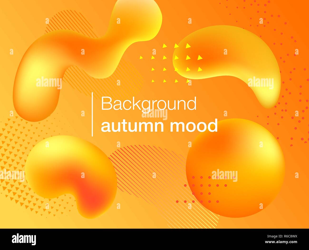 Autumn background with colorful gradient shapes Stock Vector Image ...