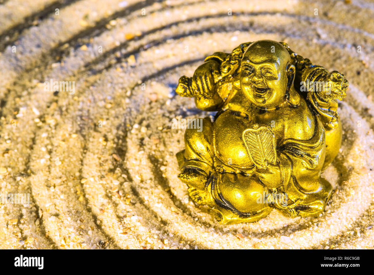 Buddha In Zen Circle Stock Photo - Alamy