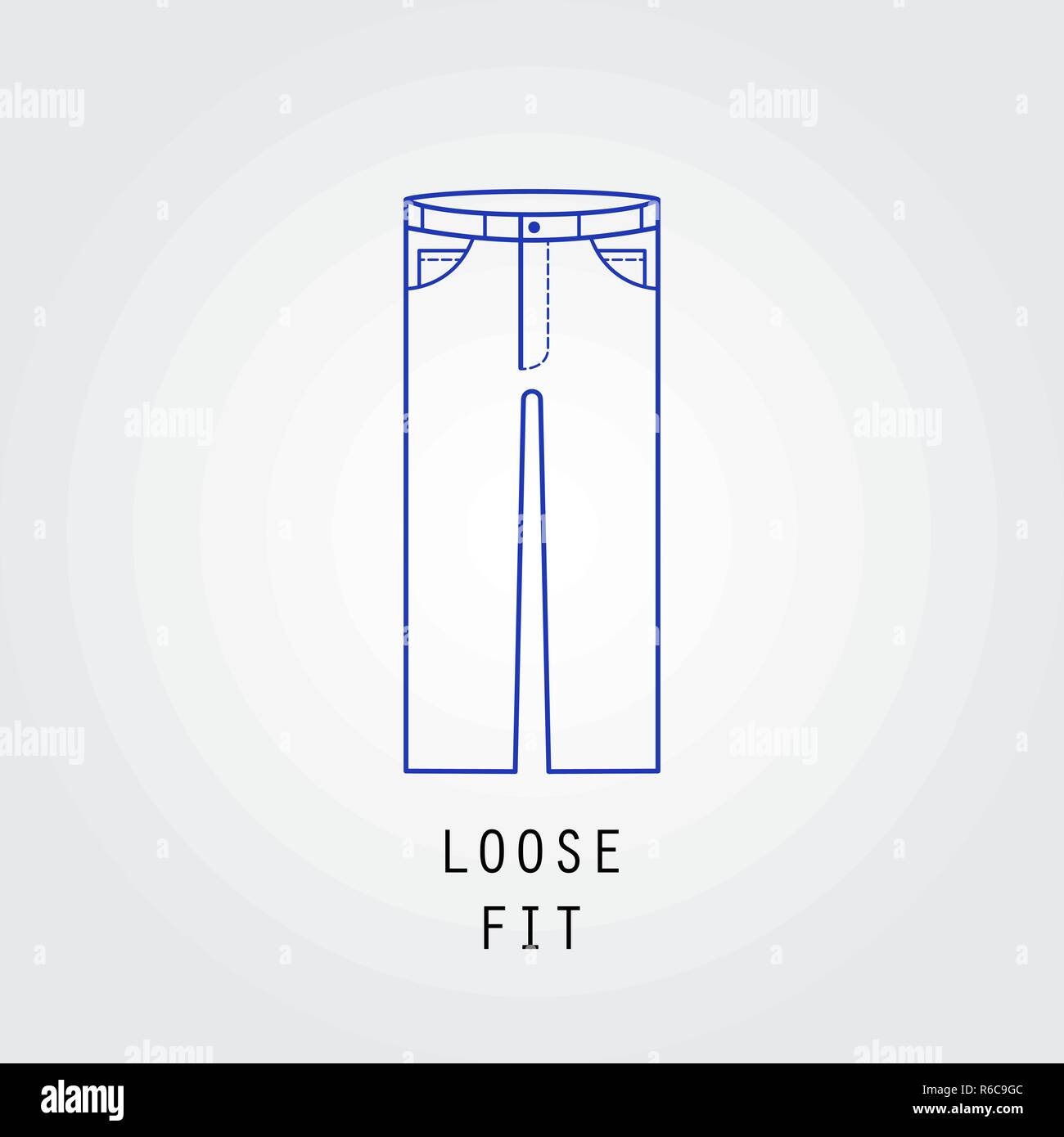 Denim fit icon Stock Vector Image & Art - Alamy