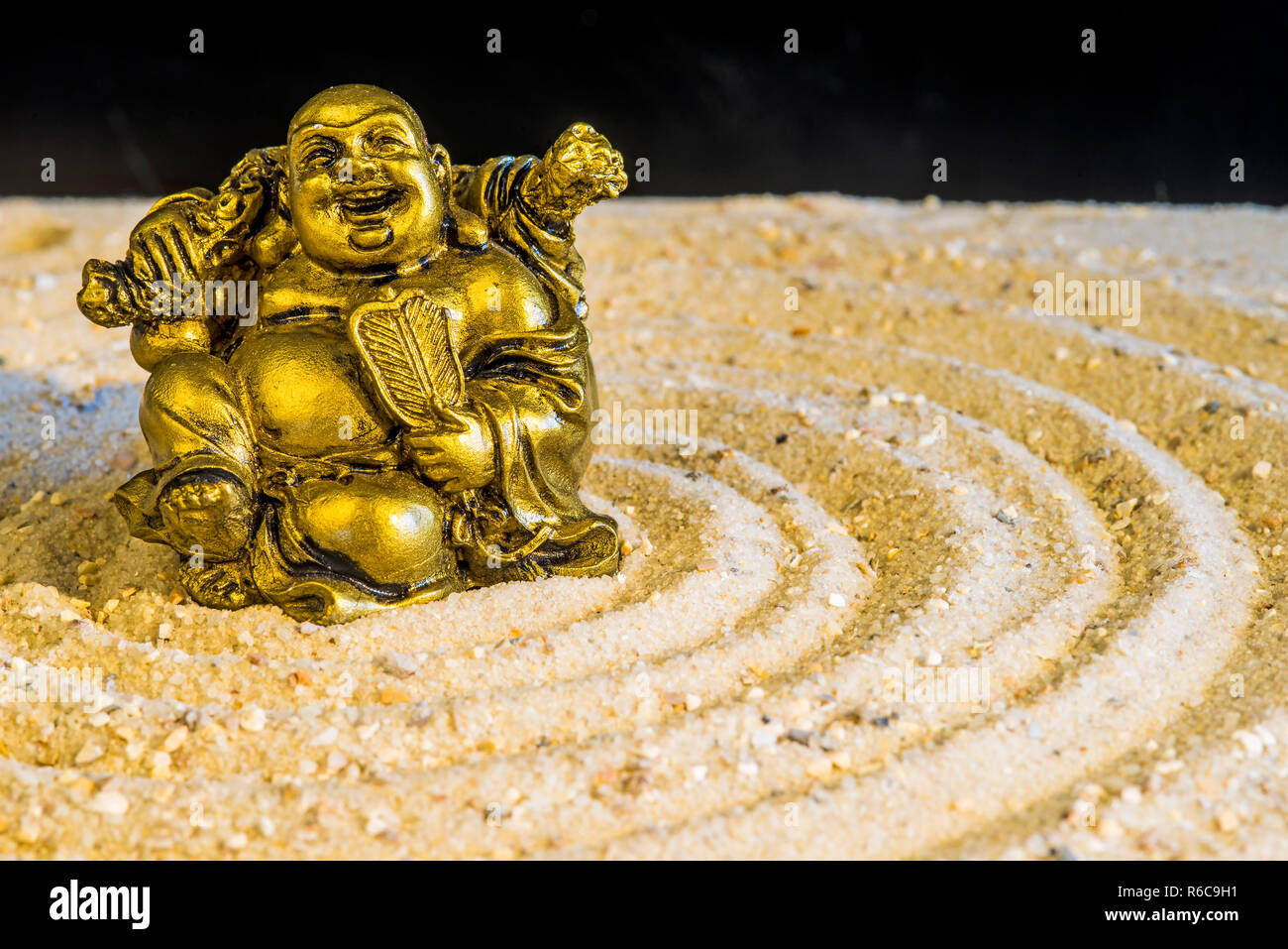 Buddha In Zen Circle Stock Photo - Alamy