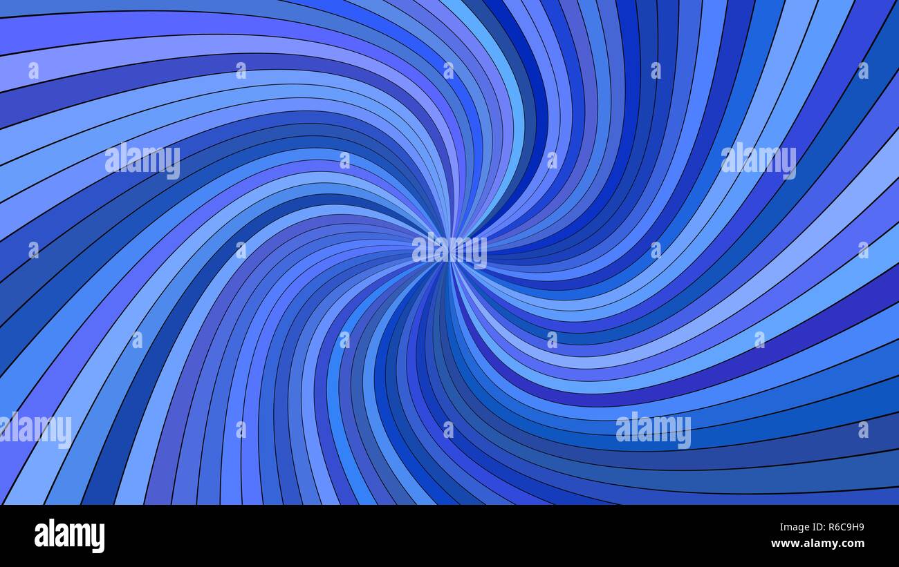 Blue hypnotic abstract spiral stripe background - vector illustration ...