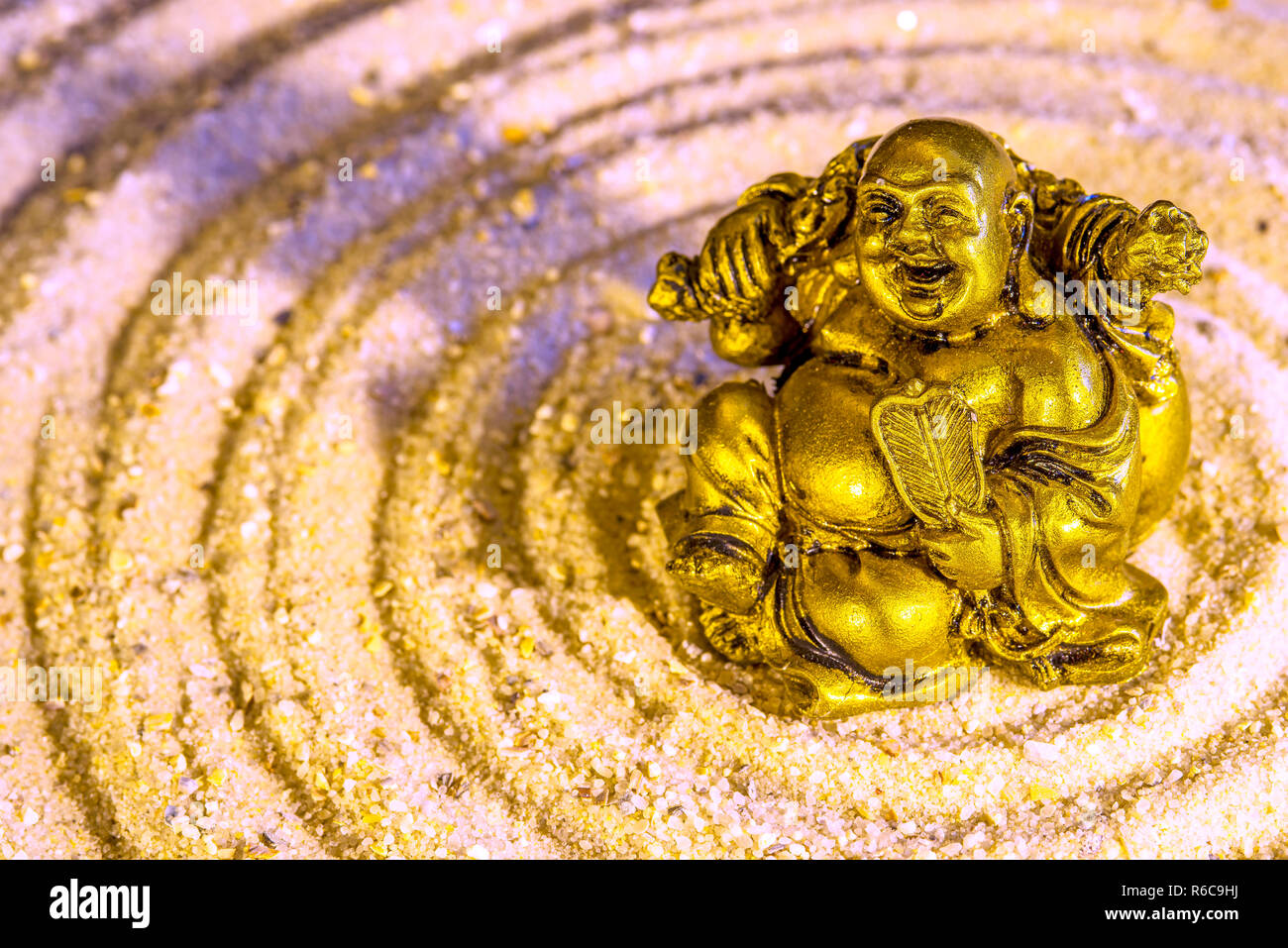 Buddha In Zen Circle Stock Photo - Alamy