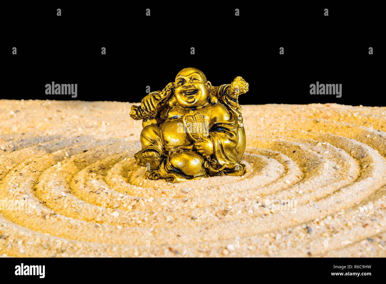 Buddha In Zen Circle Stock Photo - Alamy