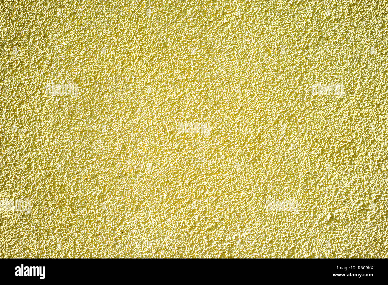 Wall Of Concrete With Yellow Coating Stock Photo - Alamy